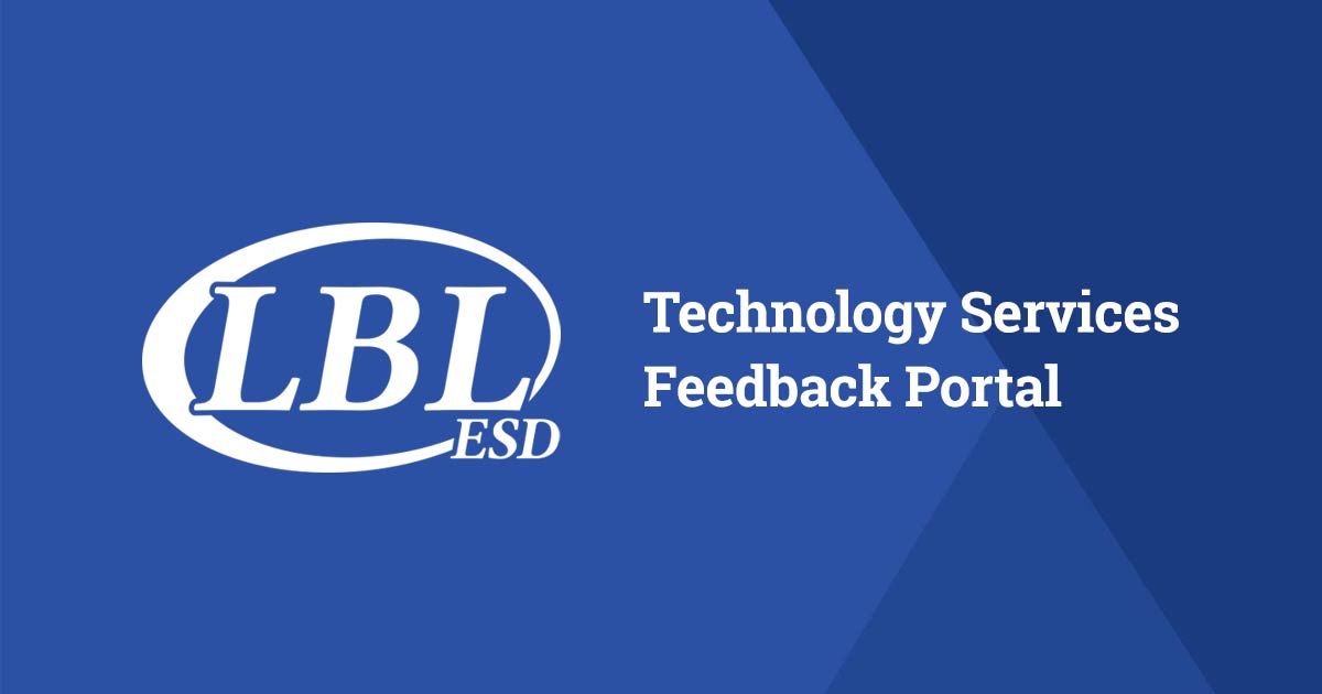 LBL ESD Technology Services Feedback Portal